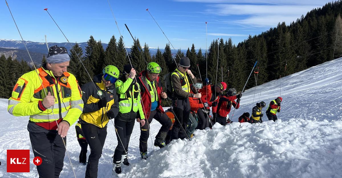 Große Lawinenübung : Suche nach mehreren „Verschütteten“ auf dem Dreiländereck